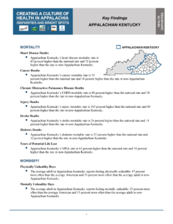 Kentucky Health Disparities and Bright Spots - Appalachian Regional ...