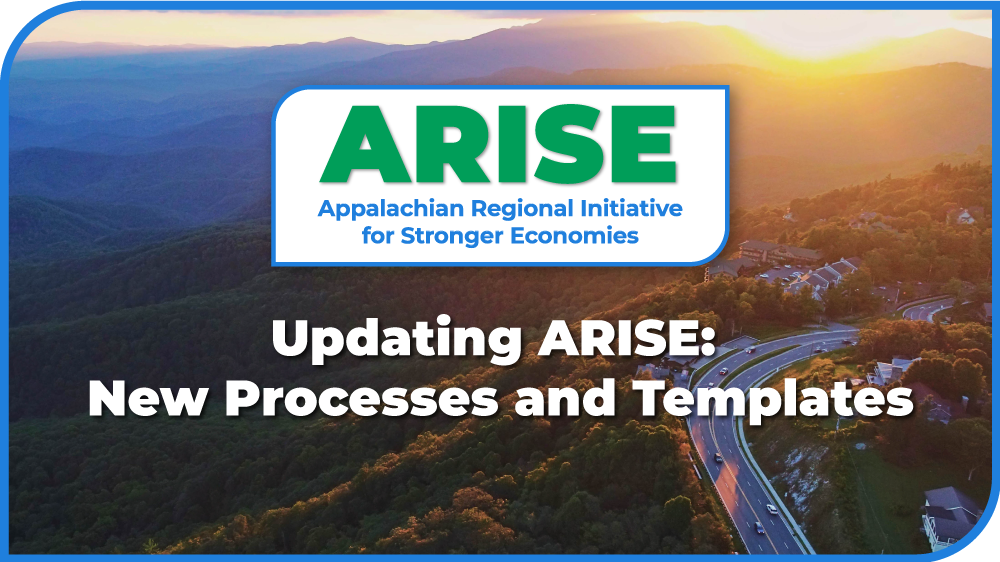 ARISE Pre-Application Workshop - Appalachian Regional Commission